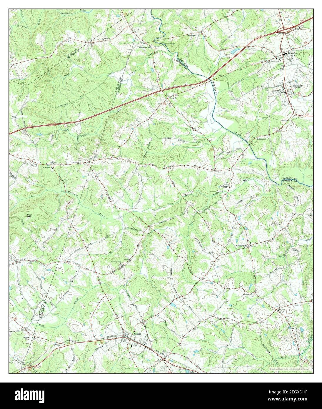 Auburn, Georgia, map 1964, 1:24000, United States of America by ...