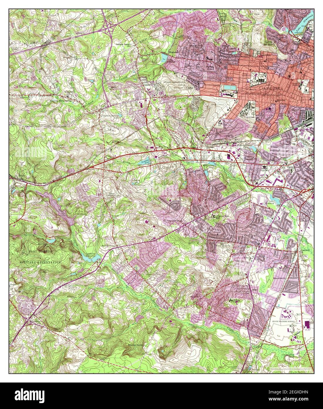Augusta georgia map Cut Out Stock Images & Pictures - Alamy