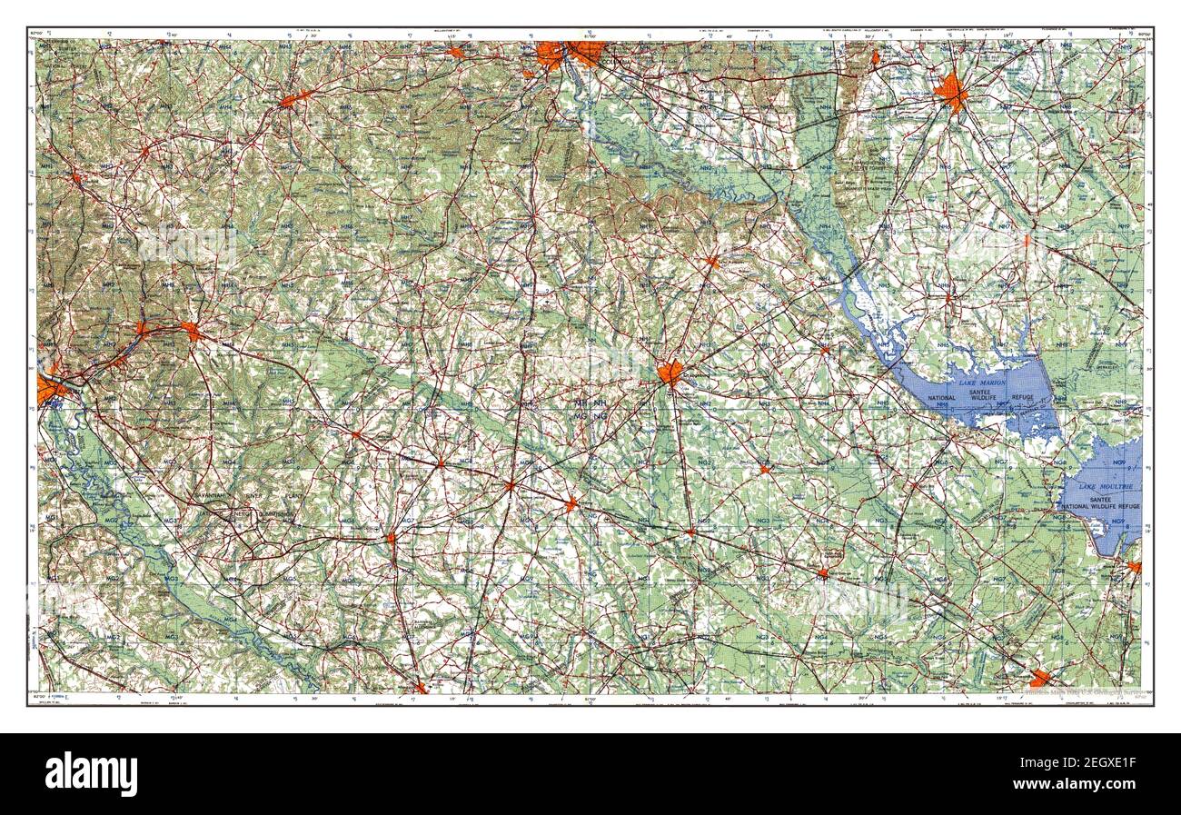 Map of augusta georgia hi-res stock photography and images - Alamy