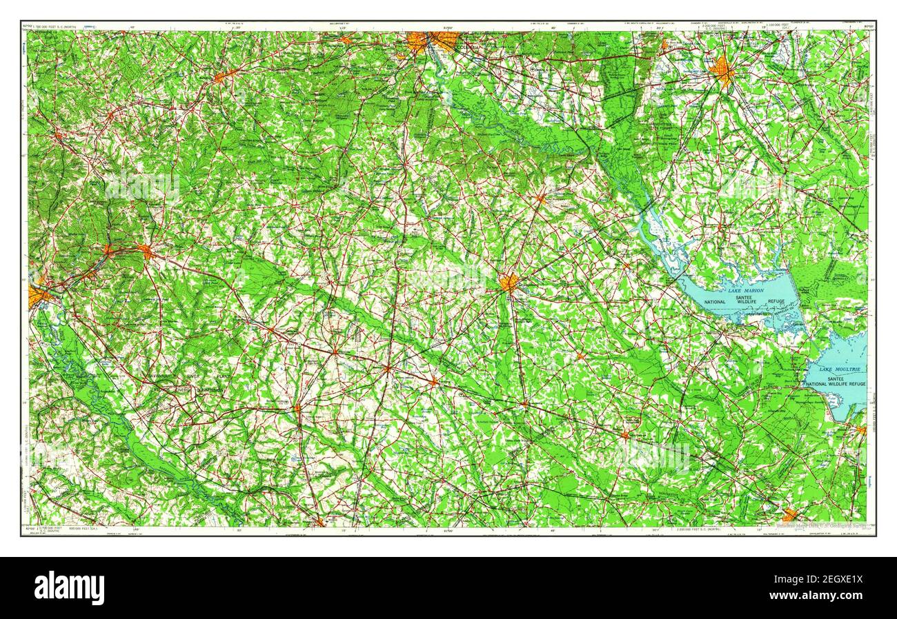Augusta, Georgia, map 1961, 1:250000, United States of America by ...