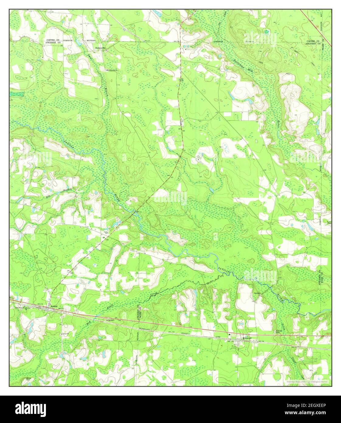 Axson, Georgia, map 1971, 1:24000, United States of America by Timeless ...