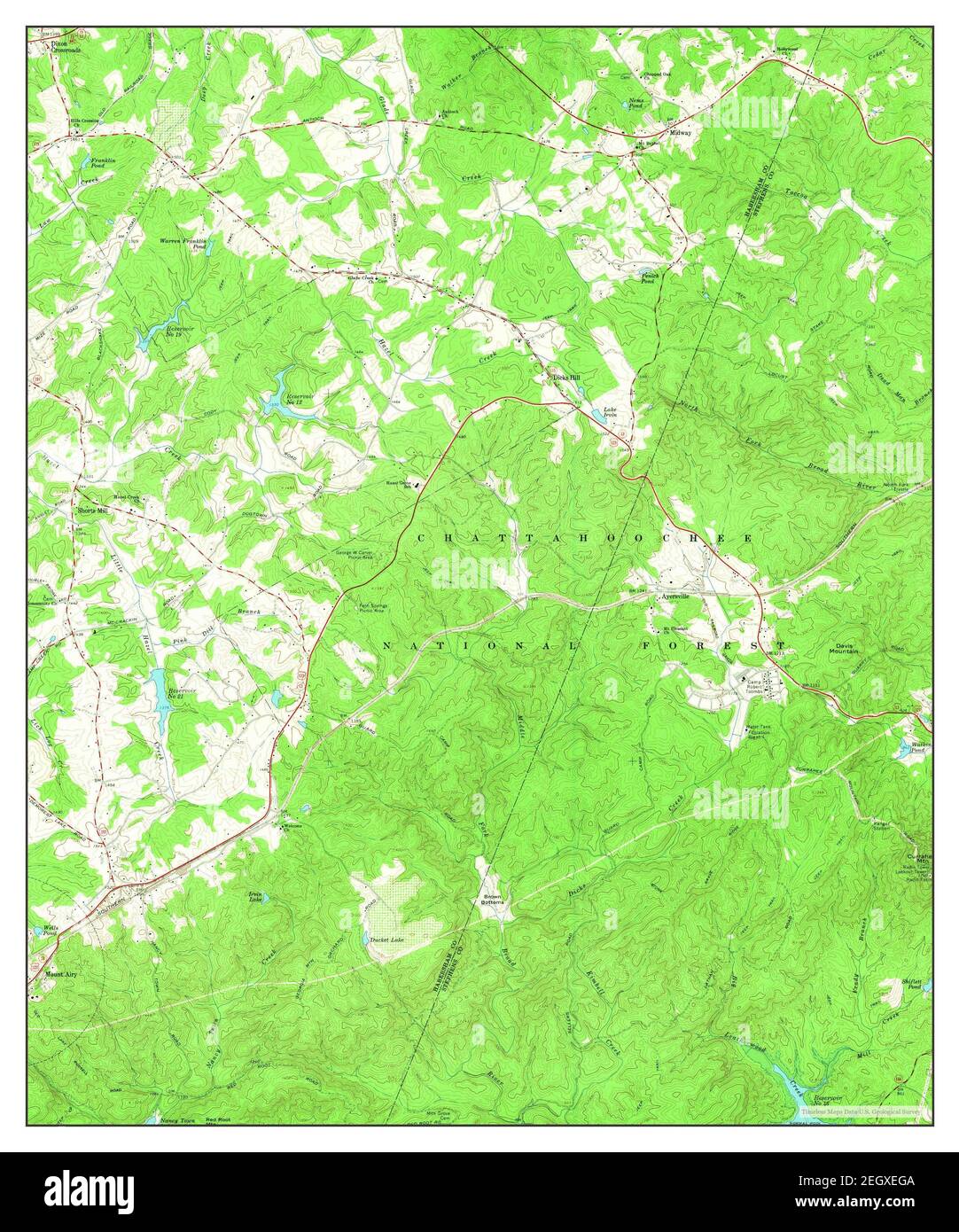 Ayersville, Georgia, map 1964, 1:24000, United States of America by ...