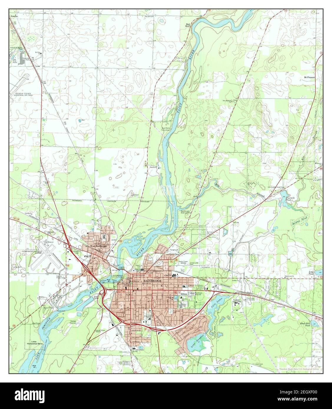 Bainbridge, Georgia, map 1974, 1:24000, United States of America by ...