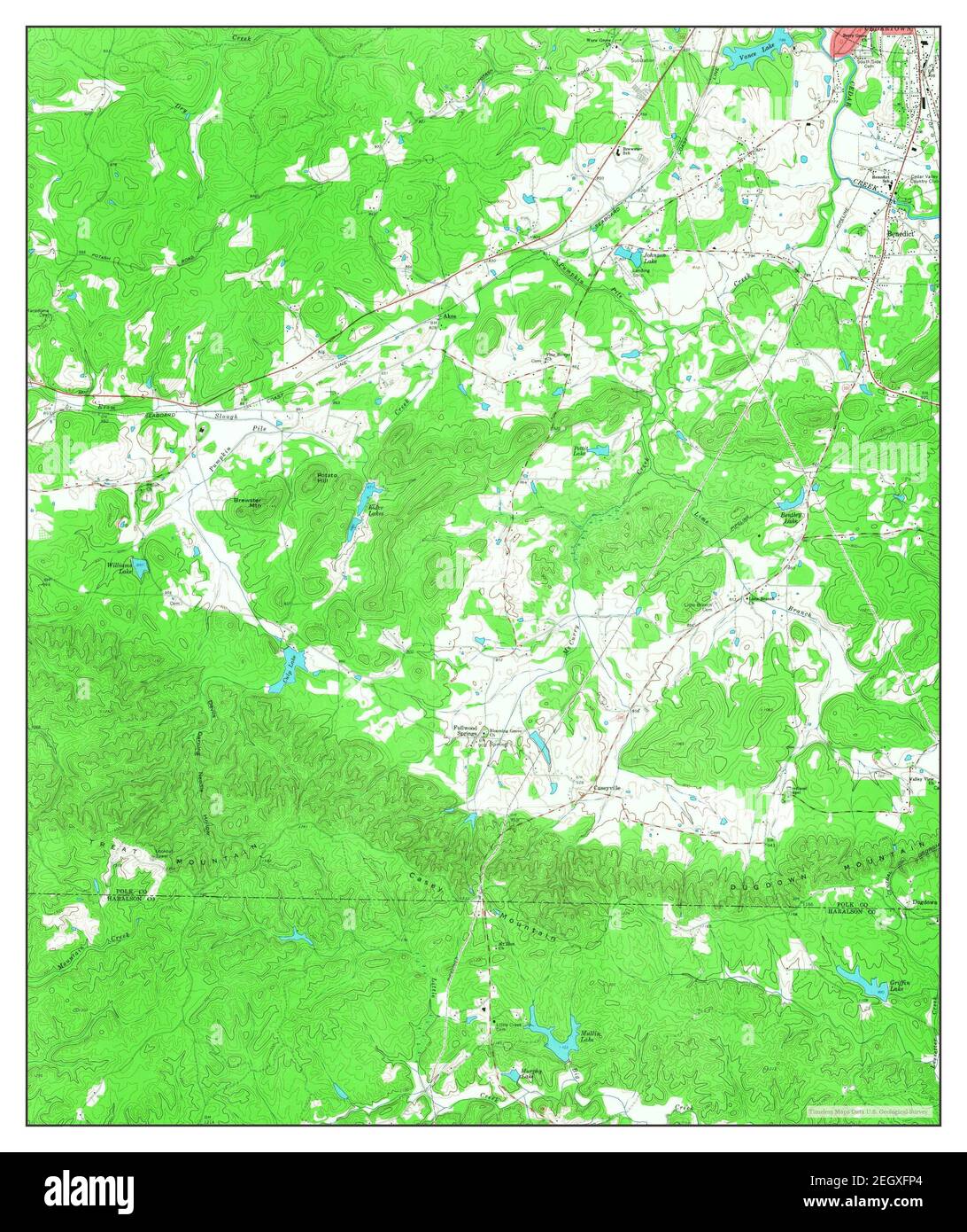 Benedict, Georgia, map 1966, 1:24000, United States of America by ...