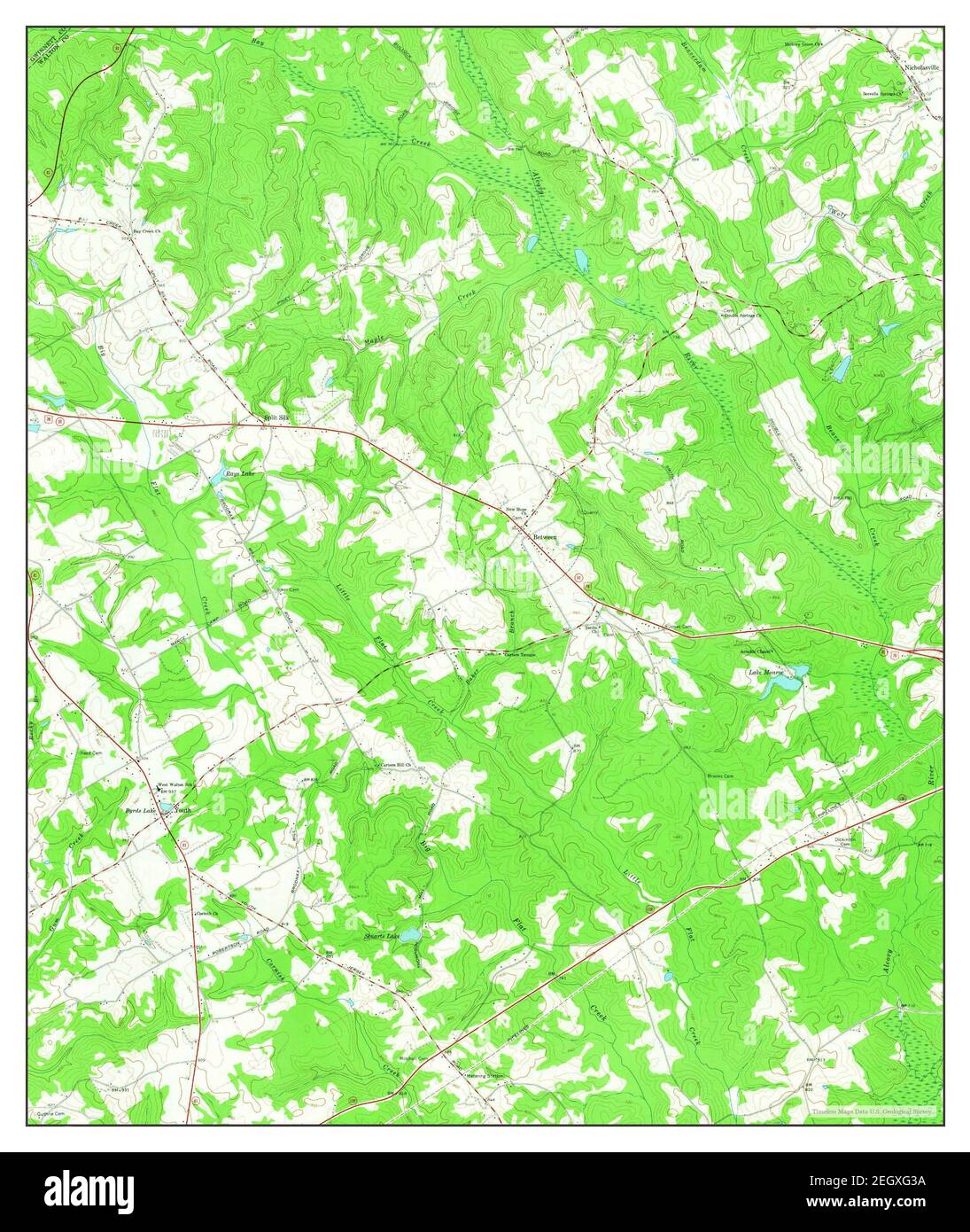 Between, Georgia, map 1964, 1:24000, United States of America by ...