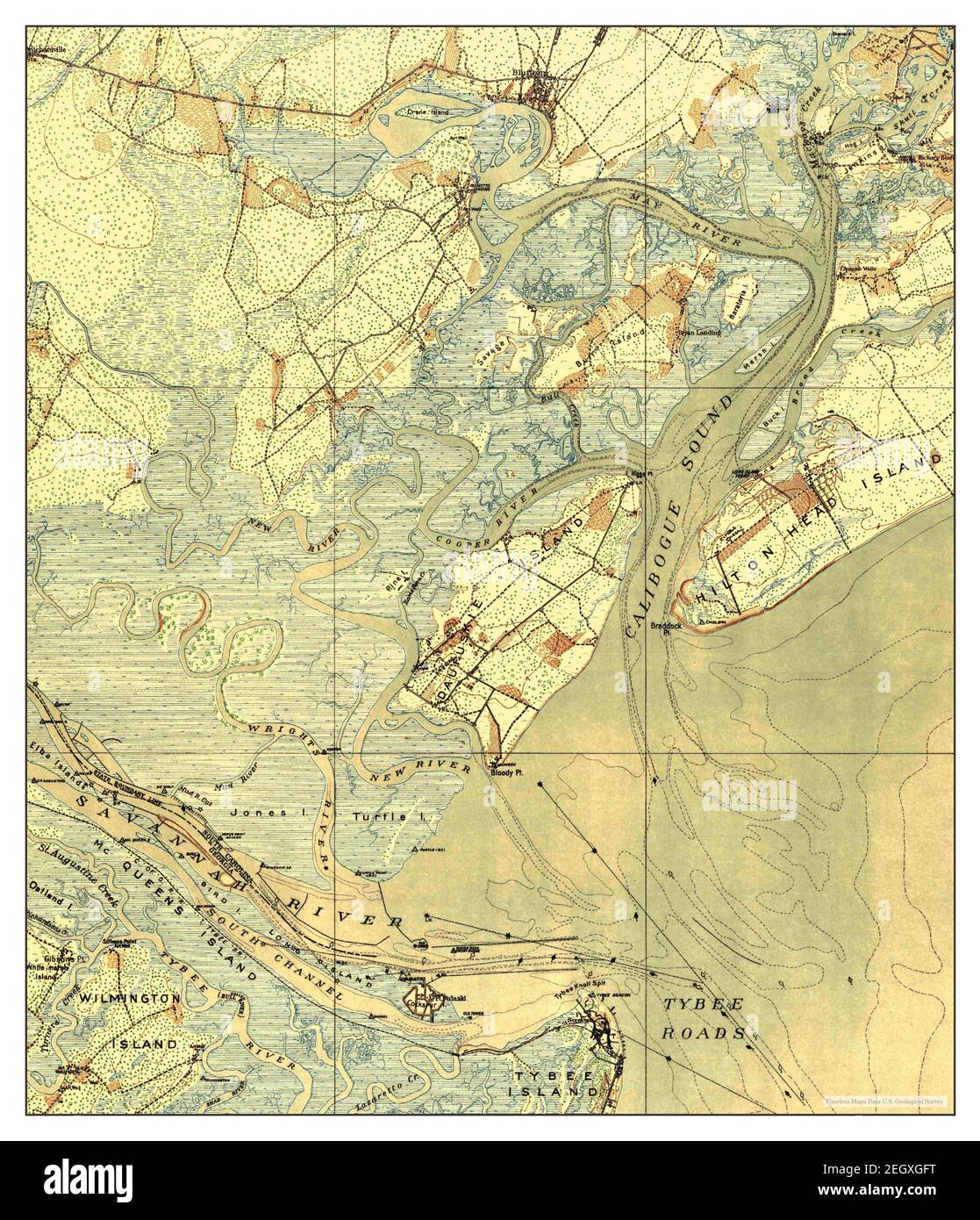Map of georgia 1920 hi-res stock photography and images - Alamy
