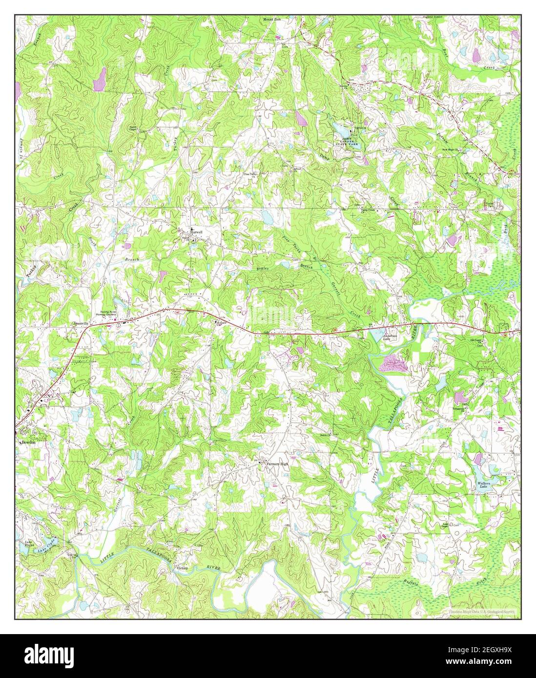 Map of bowdon hi-res stock photography and images - Alamy