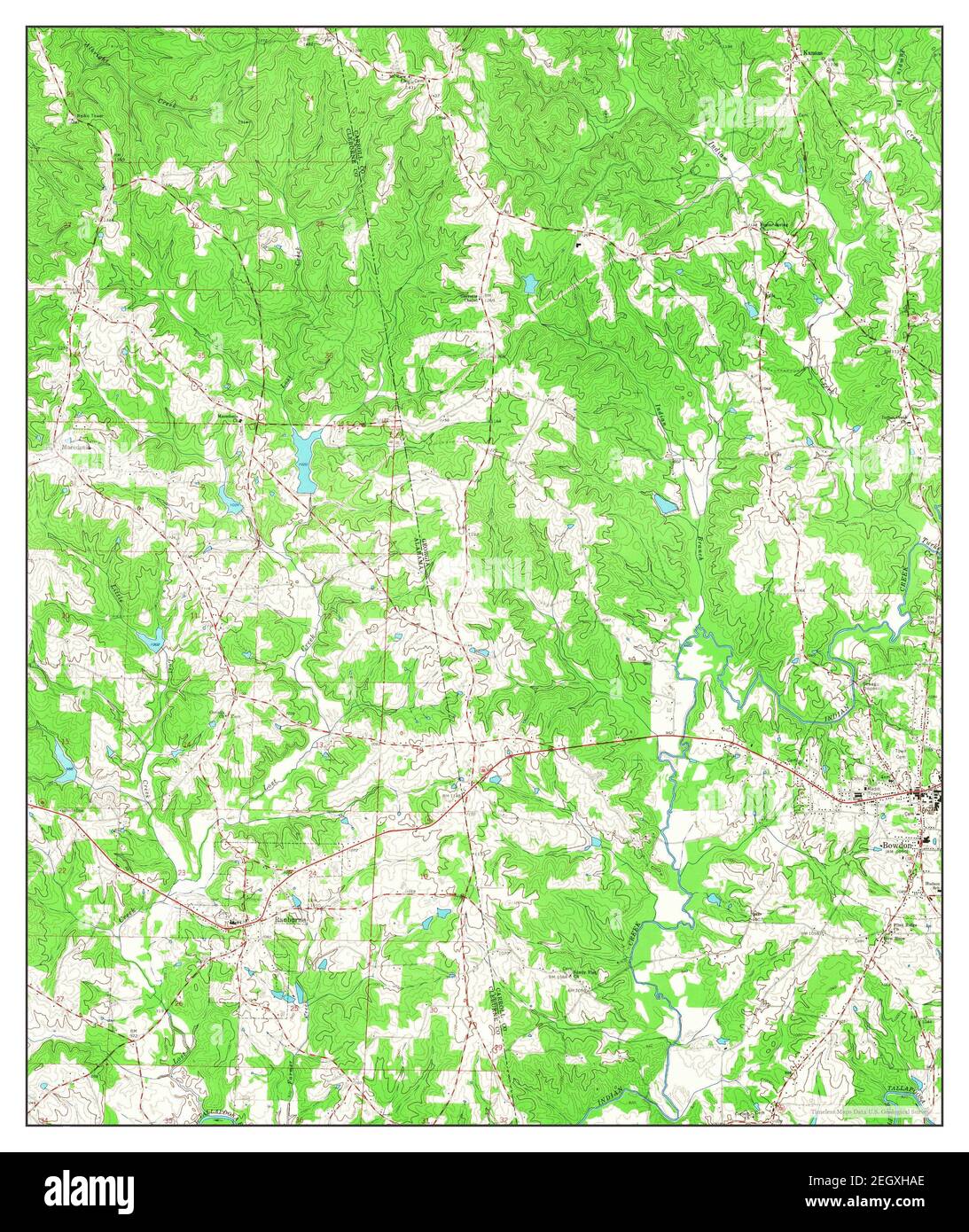 Bowdon West, Georgia, map 1966, 1:24000, United States of America by ...