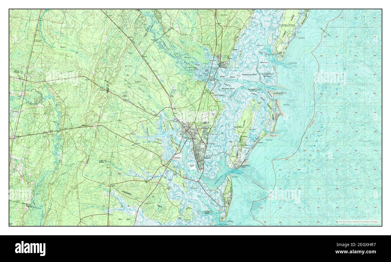 Brunswick georgia map hi-res stock photography and images - Alamy