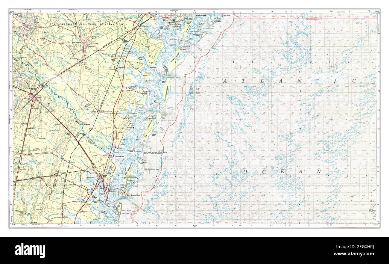 Brunswick georgia map hi-res stock photography and images - Alamy