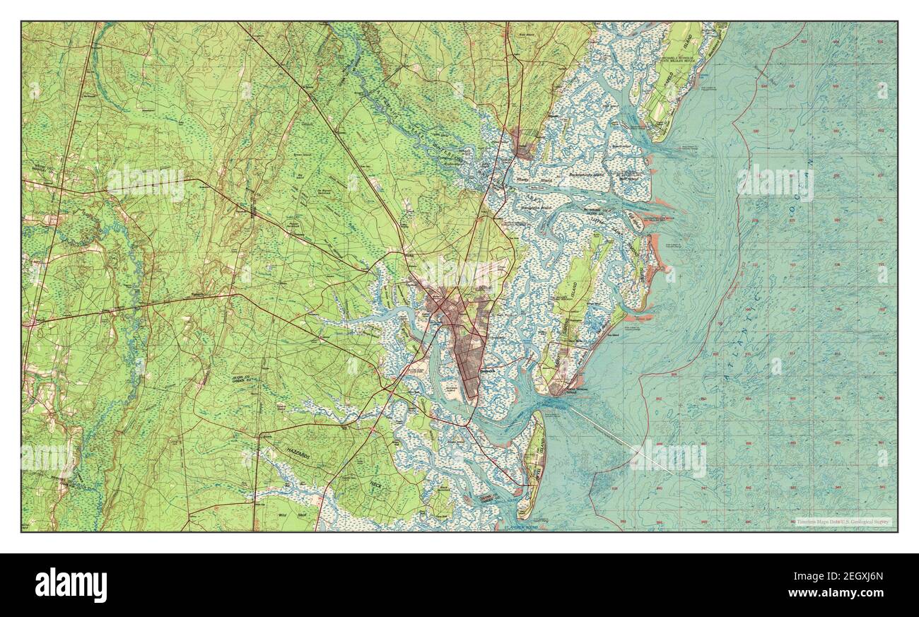 Brunswick georgia map hi-res stock photography and images - Alamy