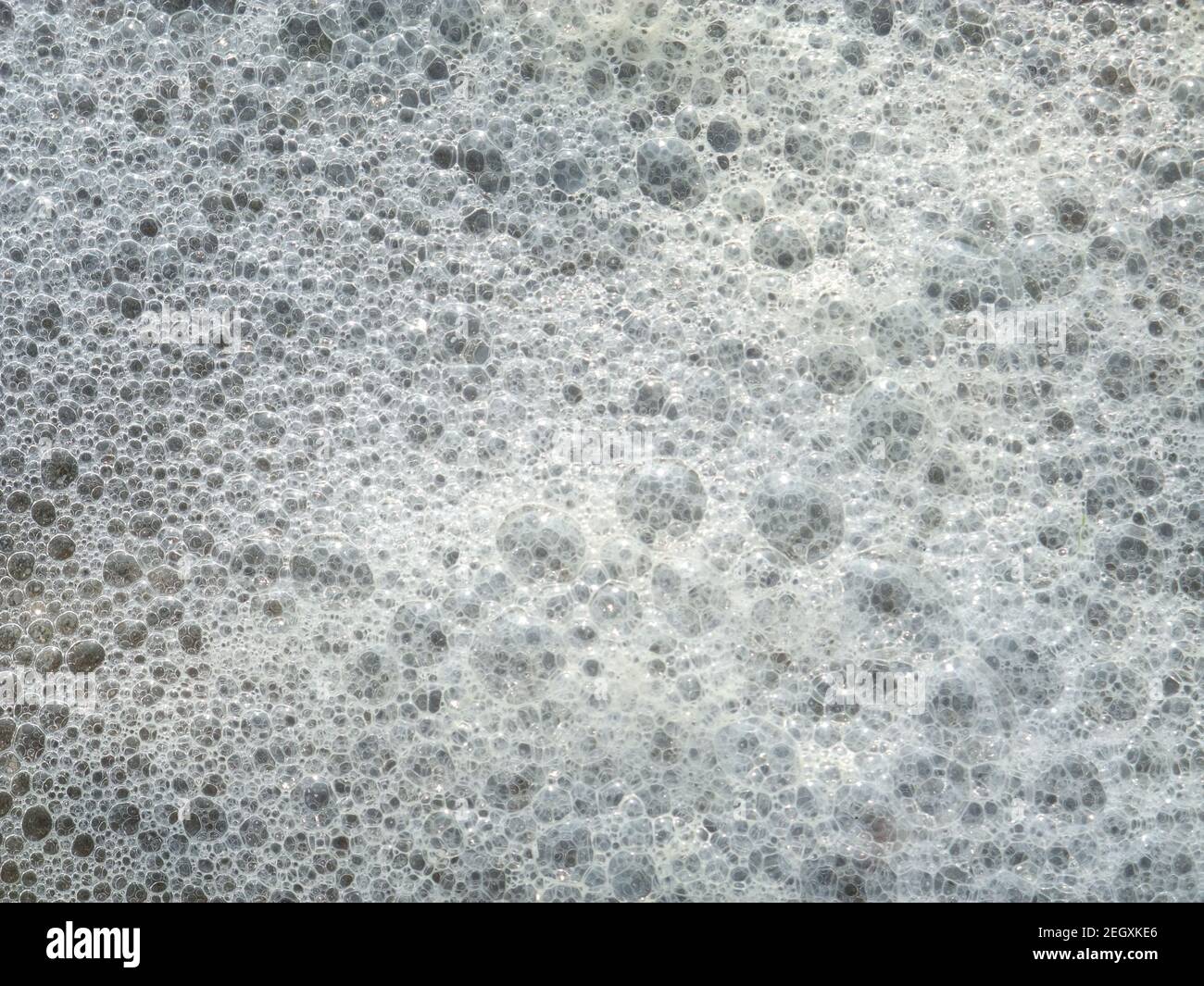 Foam made by the wave on the beach Stock Photo - Alamy