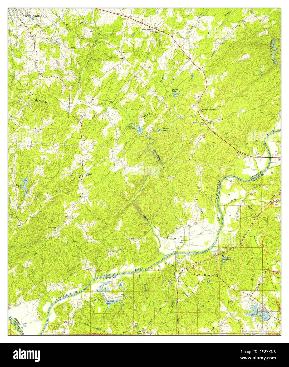 Campbellton, Georgia, map 1954, 1:24000, United States of America by ...