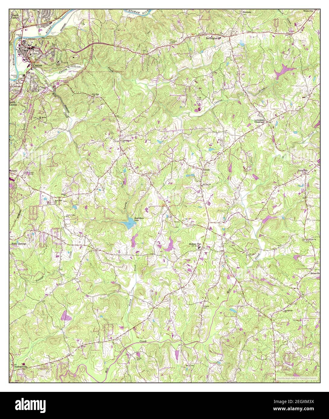 Canton, Georgia, map 1961, 1:24000, United States of America by ...