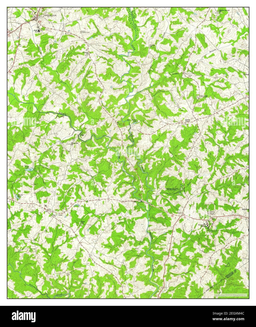 Carnesville, Georgia, map 1959, 1:24000, United States of America by ...