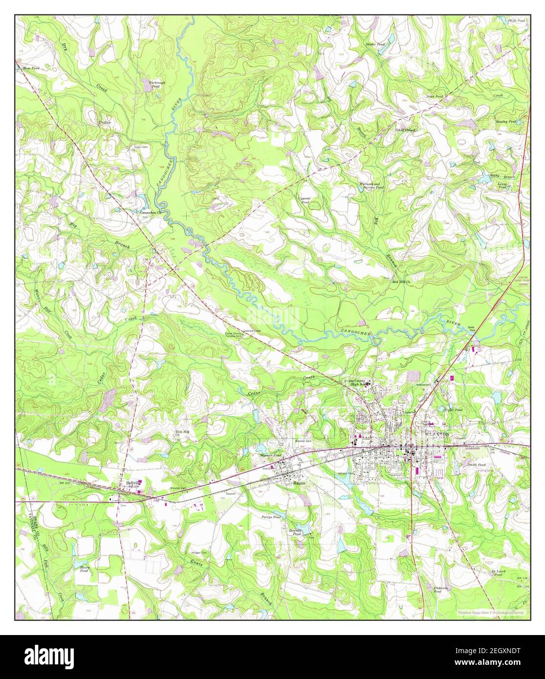 Claxton, Georgia, map 1958, 1:24000, United States of America by ...