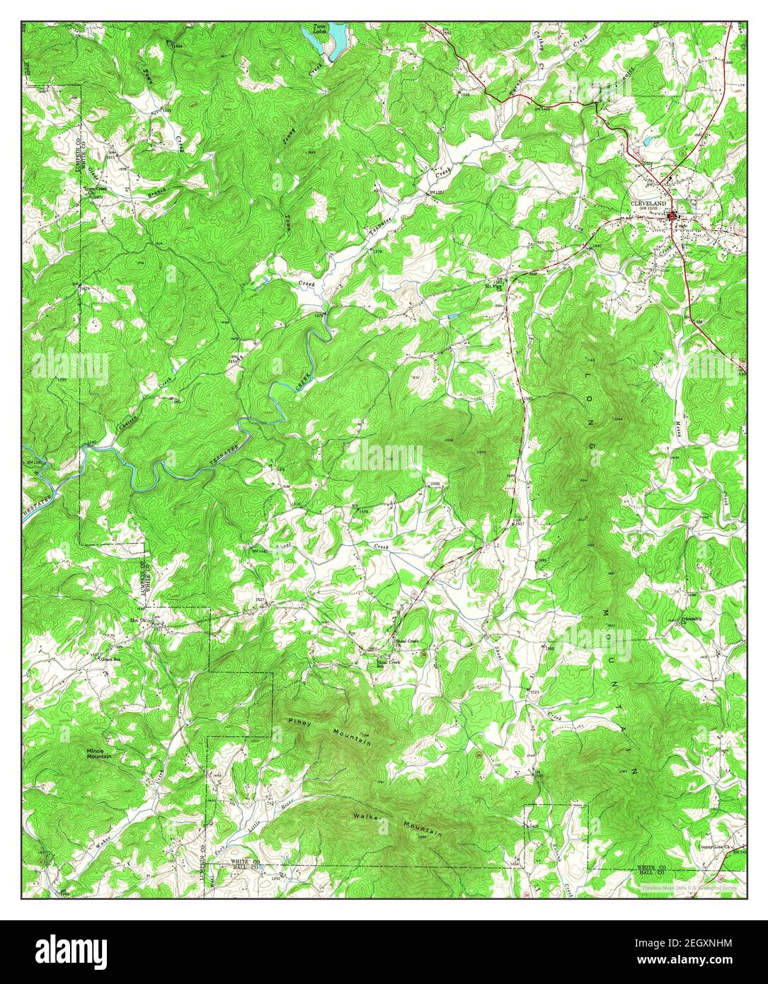Cleveland, Georgia, map 1951, 1:24000, United States of America by ...