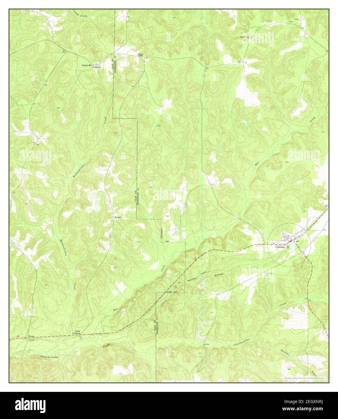 Coleman, Georgia, map 1973, 1:24000, United States of America by ...