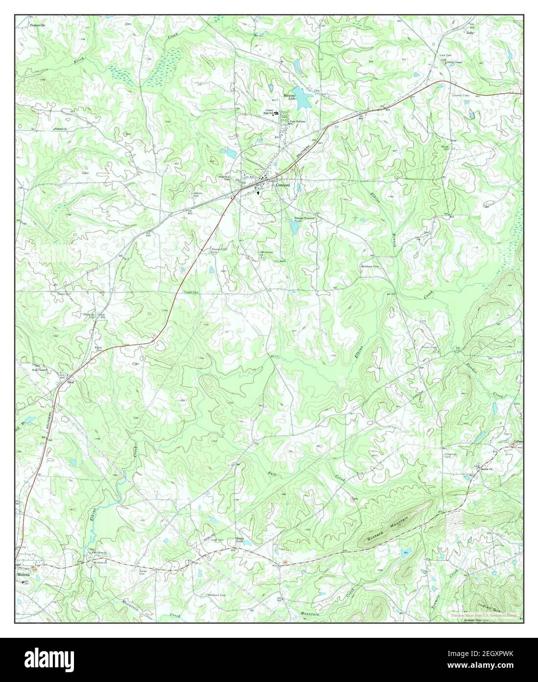 Concord, Georgia, map 1971, 1:24000, United States of America by ...