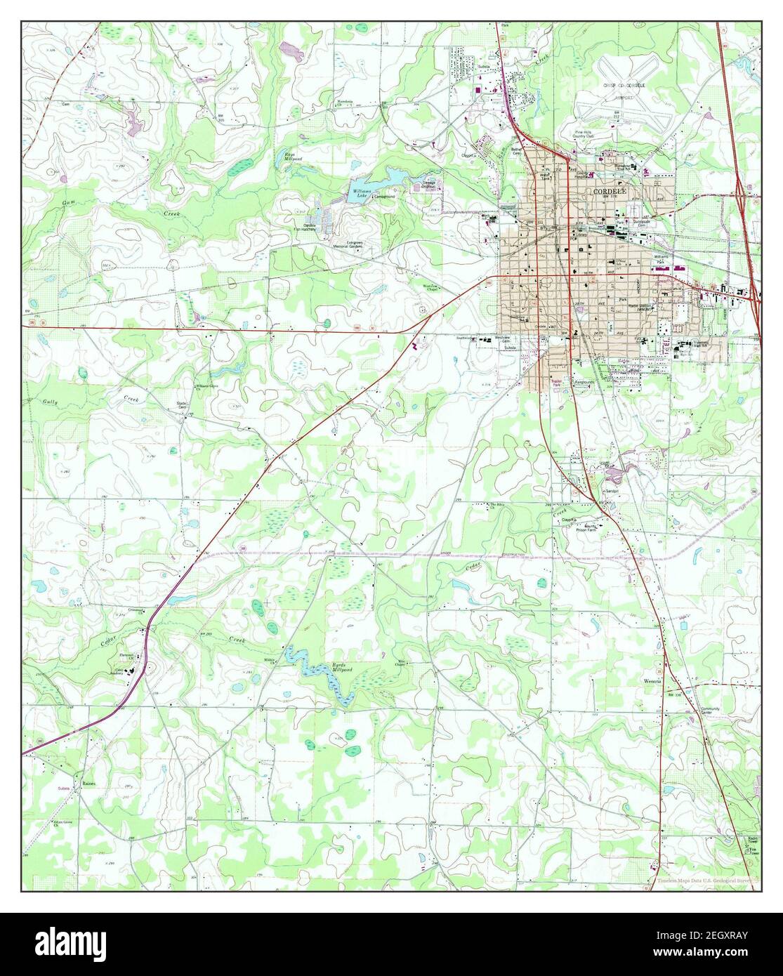 Cordele, Georgia, map 1974, 1:24000, United States of America by ...