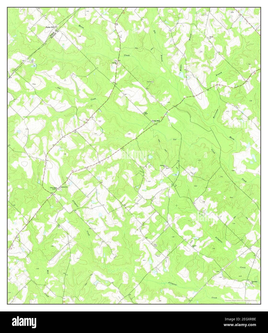Cooks Still, Georgia, map 1972, 1:24000, United States of America by ...