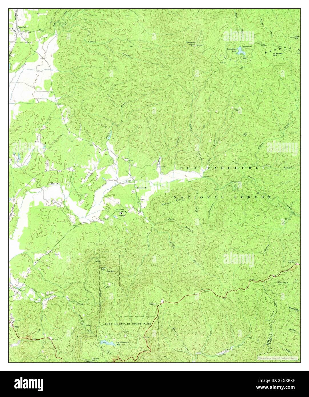 Crandall, Georgia, map 1971, 1:24000, United States of America by ...