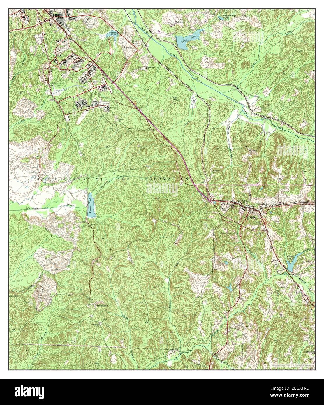 Cusseta, Georgia, map 1955, 1:24000, United States of America by ...