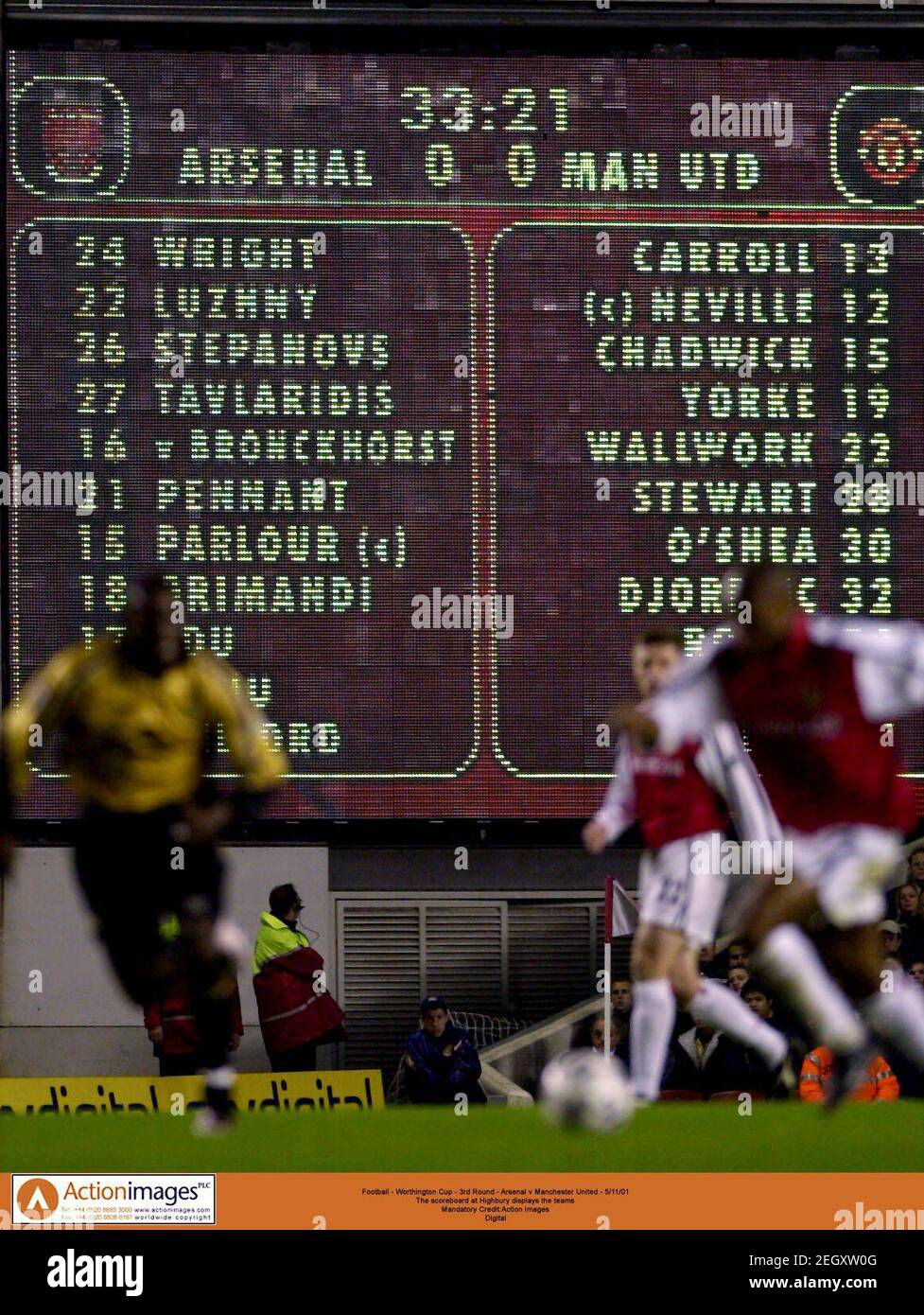 Scoreboard displays teams hi-res stock photography and images - Alamy