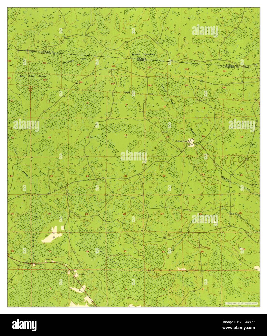 Cypress Creek, Georgia, map 1955, 1:24000, United States of America by ...