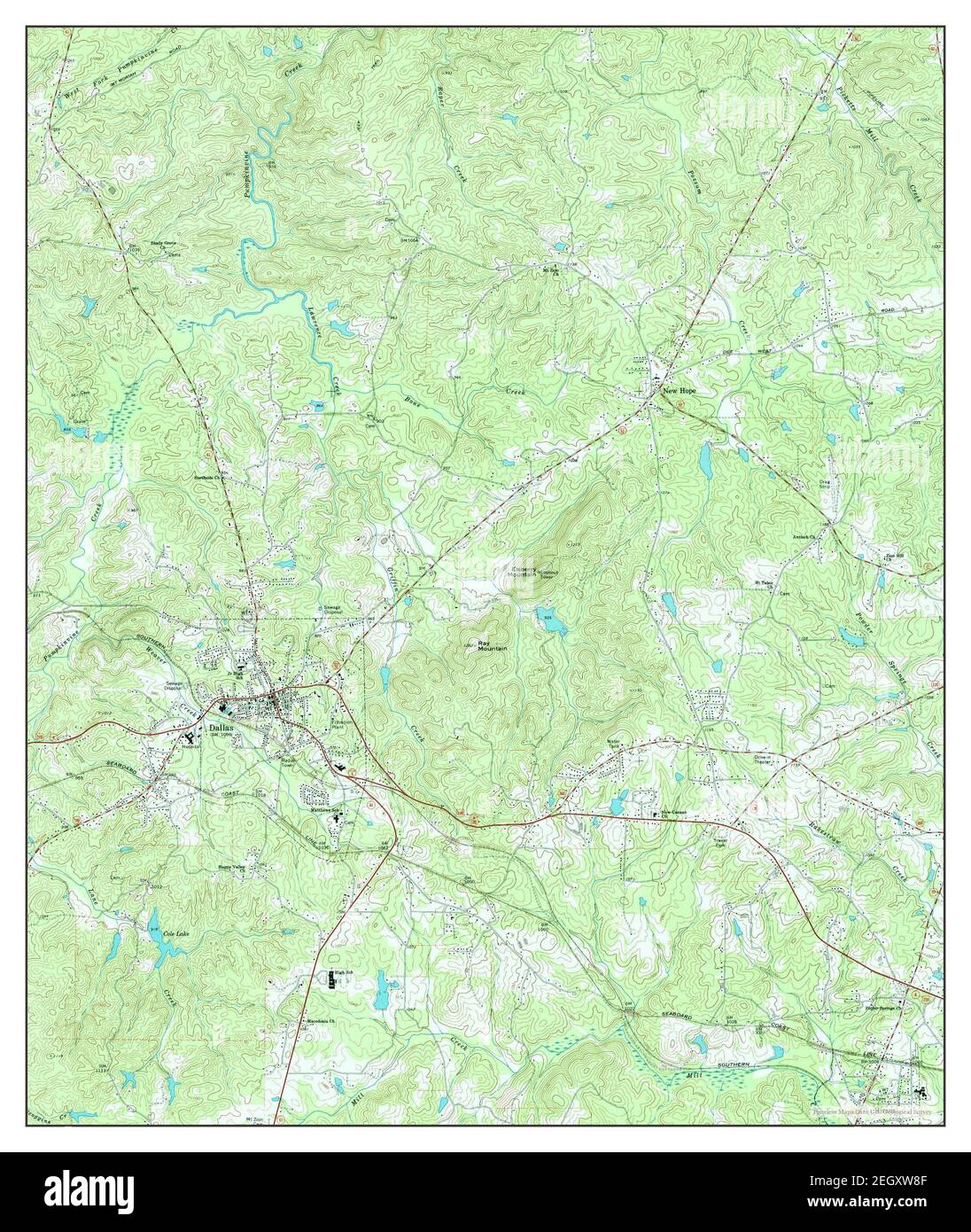 Dallas, Georgia, map 1973, 1:24000, United States of America by ...