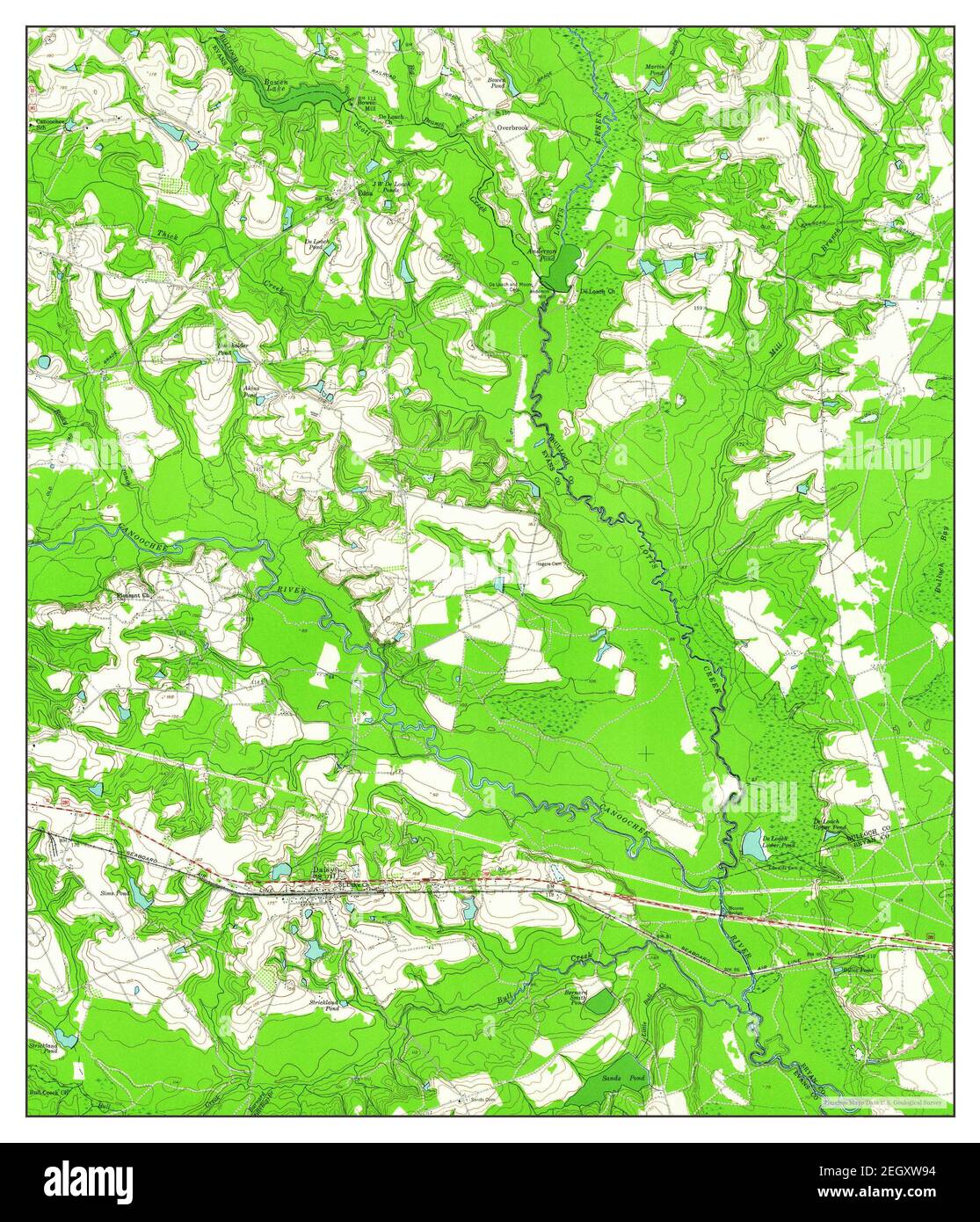 Daisy, Georgia, map 1958, 1:24000, United States of America by Timeless ...