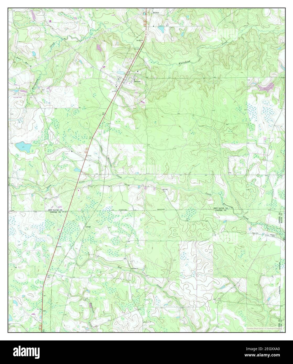 Denton, Georgia, map 1971, 1:24000, United States of America by ...