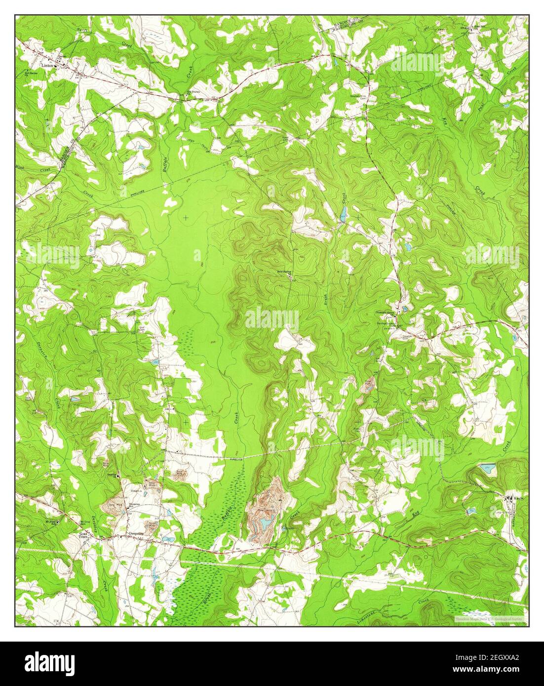 Deepstep, Georgia, map 1961, 1:24000, United States of America by ...