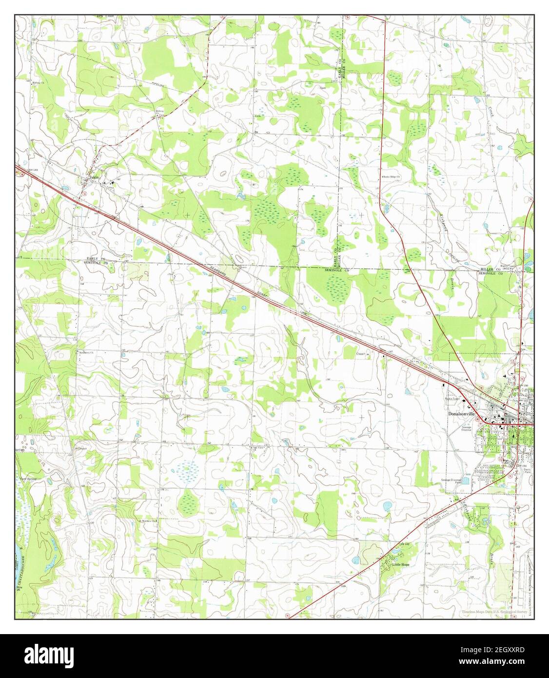 Donalsonville georgia map hi-res stock photography and images - Alamy
