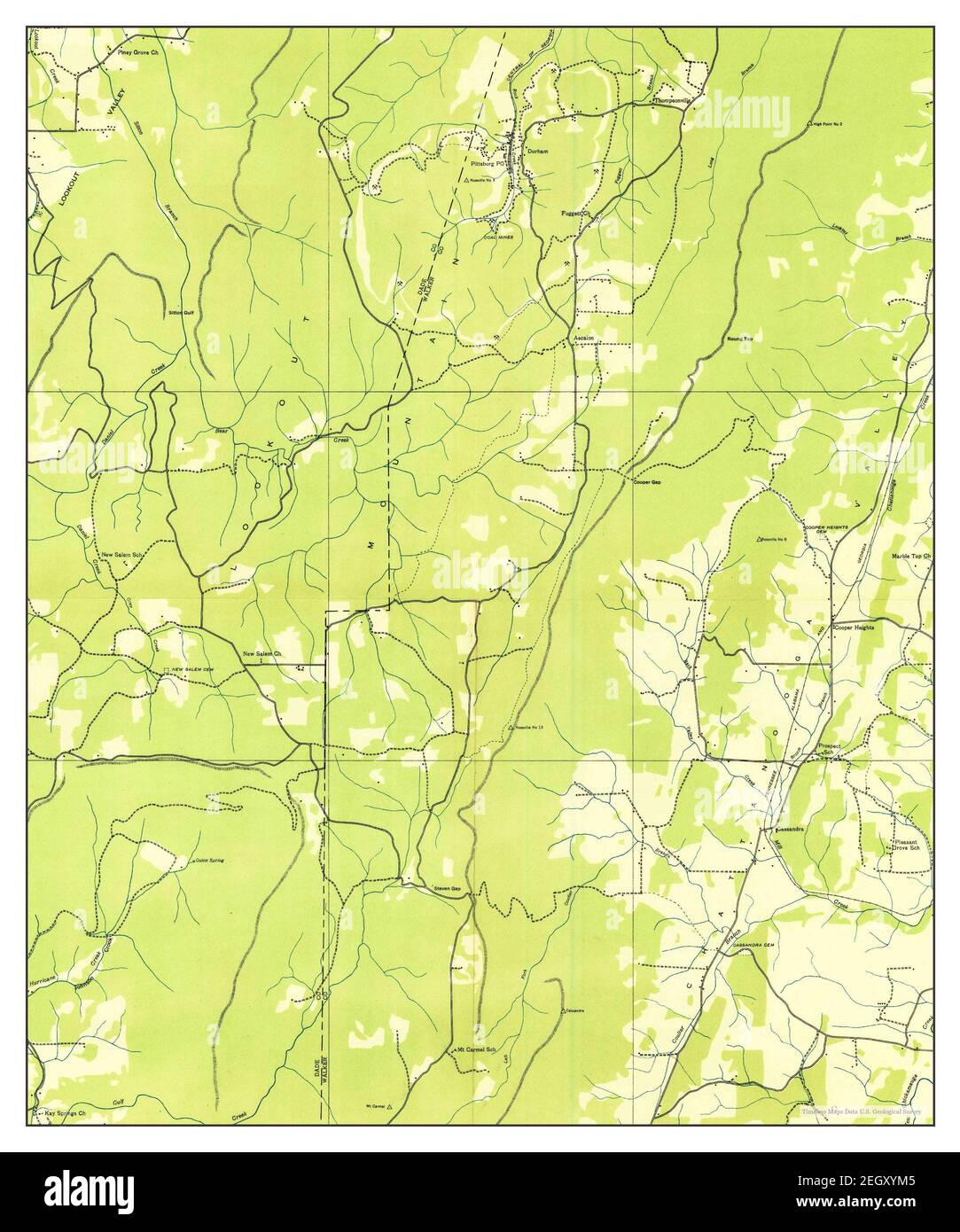Durham, Georgia, map 1935, 1:24000, United States of America by ...