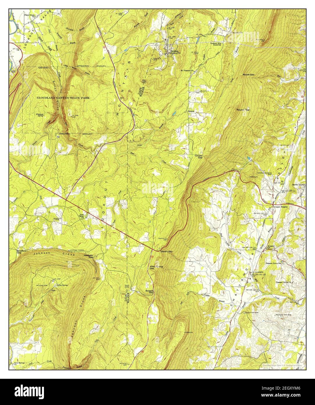 Durham, Georgia, map 1946, 1:24000, United States of America by ...