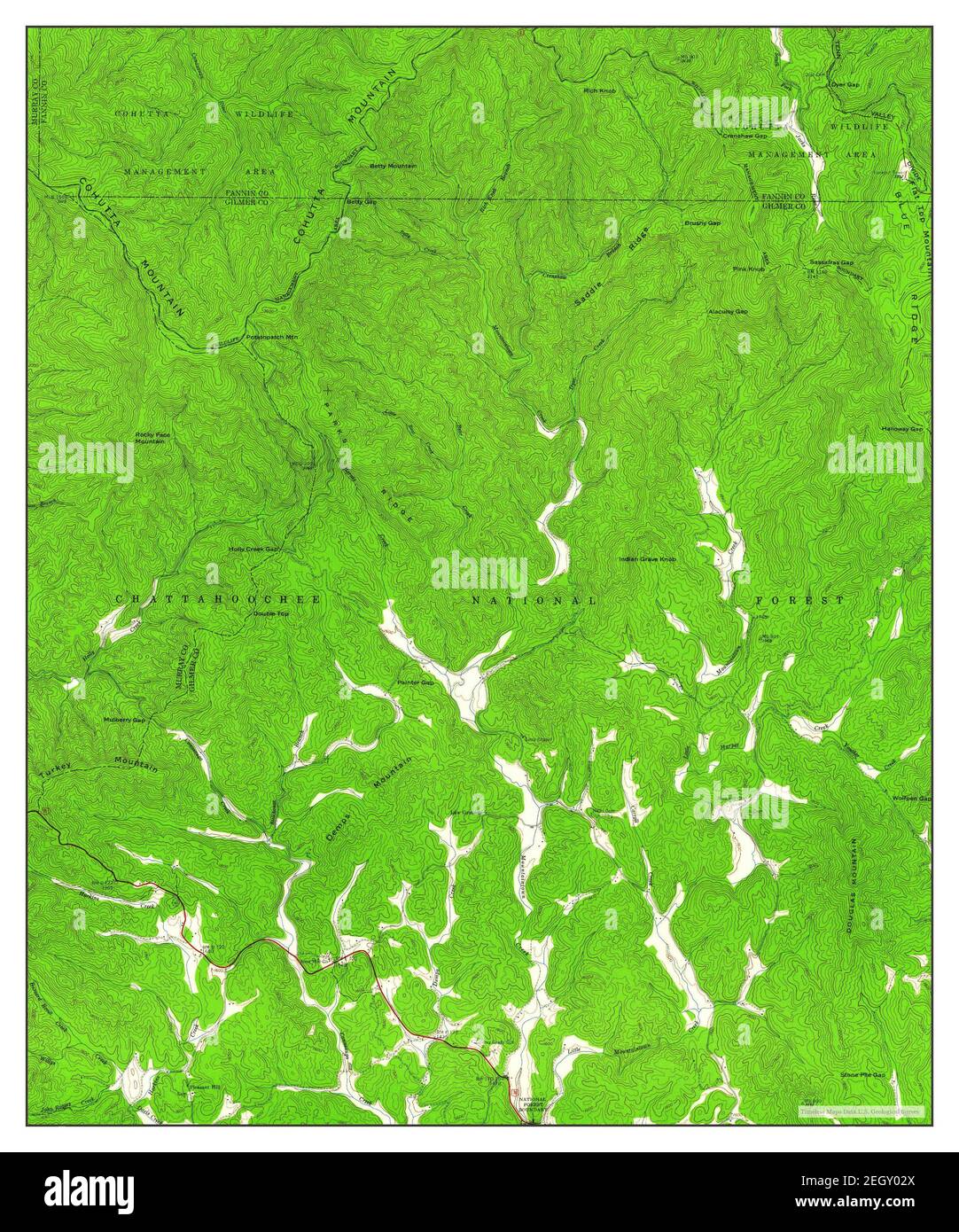 Dyer Gap, Georgia, map 1959, 1:24000, United States of America by ...