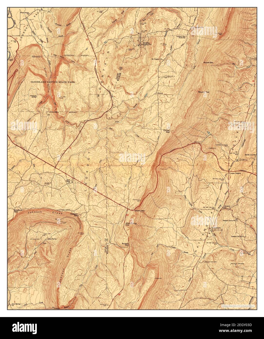 Durham, Georgia, map 1947, 1:24000, United States of America by ...