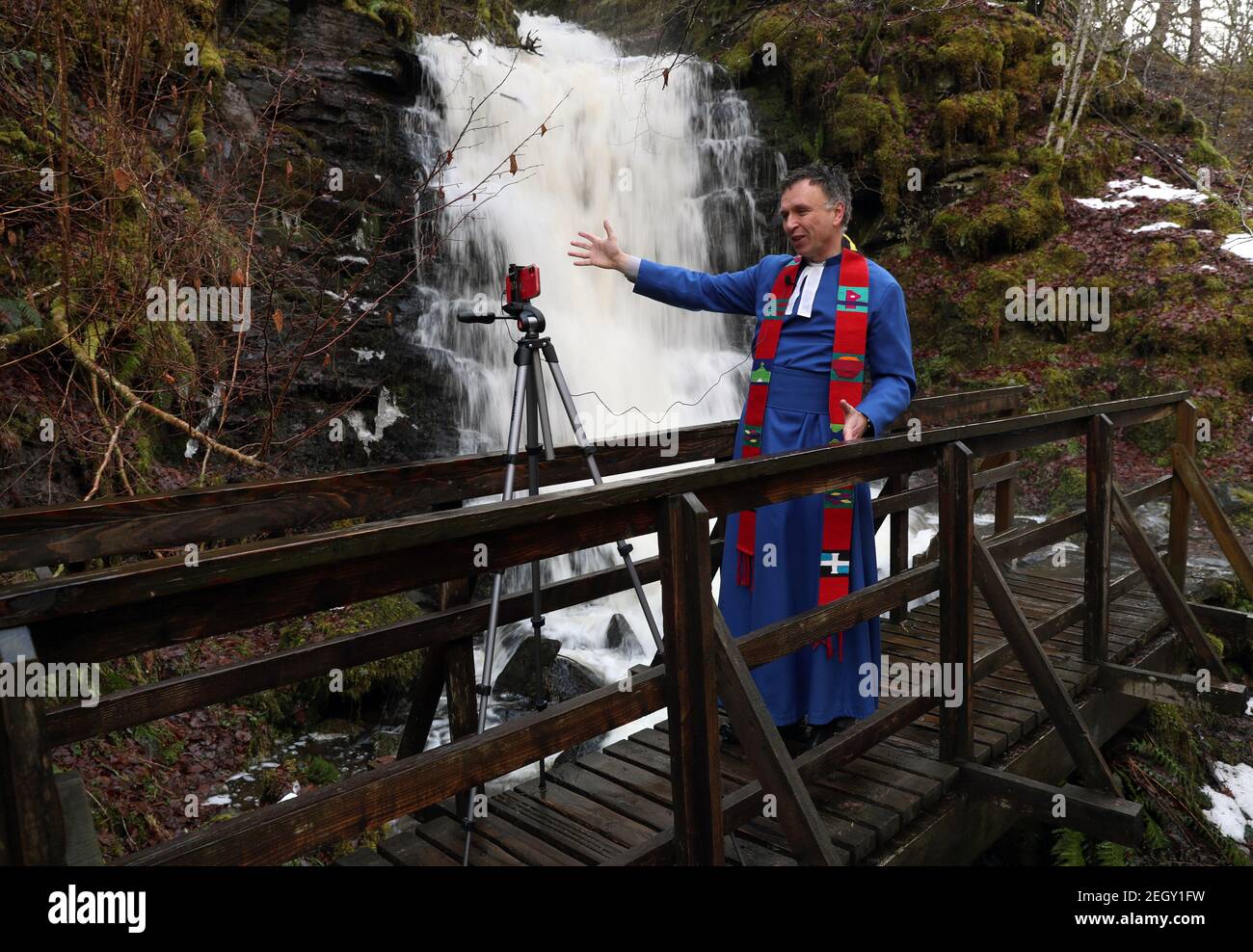 Rev Neil Glover, the minister at Aberfeldy Church in Perthshire ...