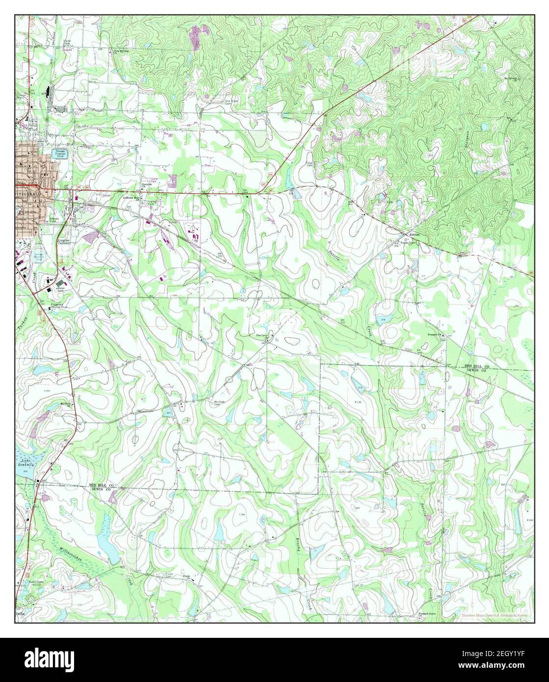 Fitzgerald georgia map hi-res stock photography and images - Alamy