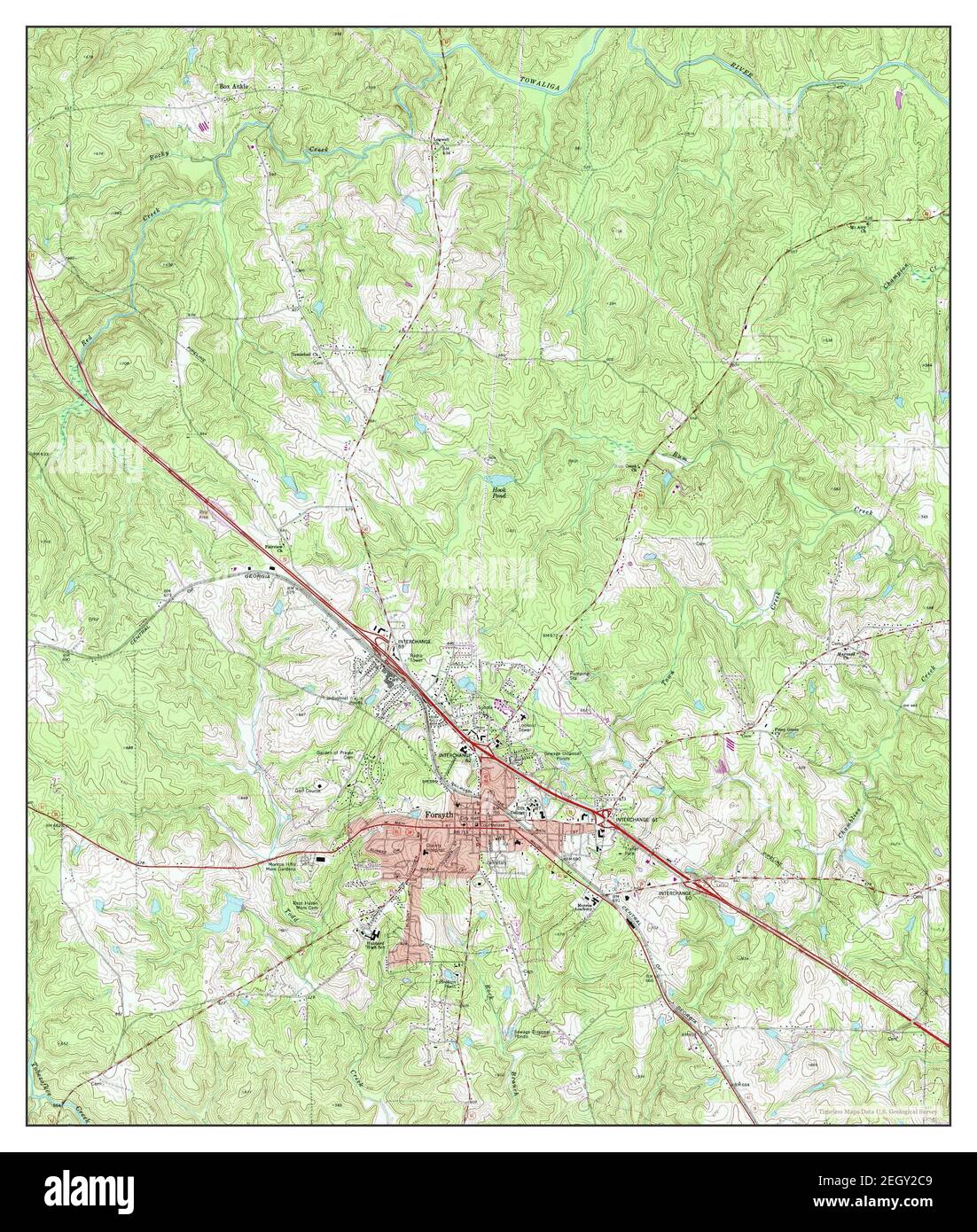 Forsyth county georgia map Cut Out Stock Images & Pictures - Alamy