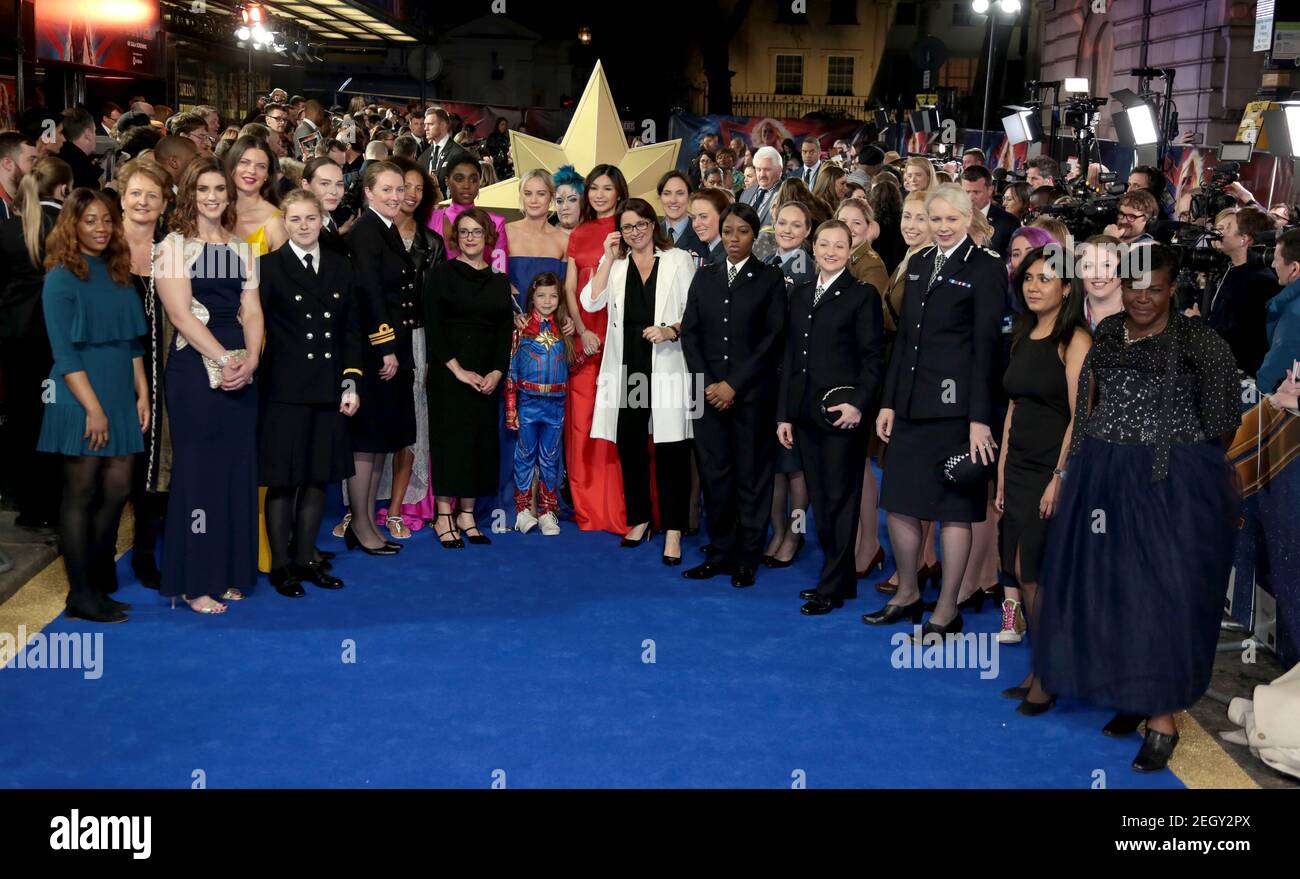 Feb 27, 2019 - London, England, UK - Captain Marvel European Gala Photo ...