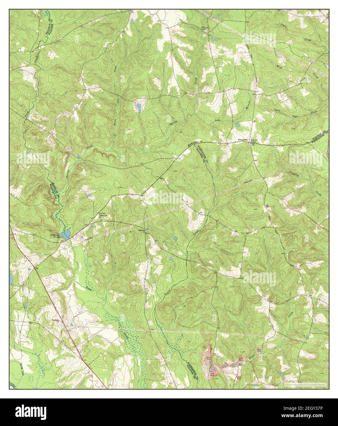 Friendship, Georgia, map 1972, 1:24000, United States of America by ...