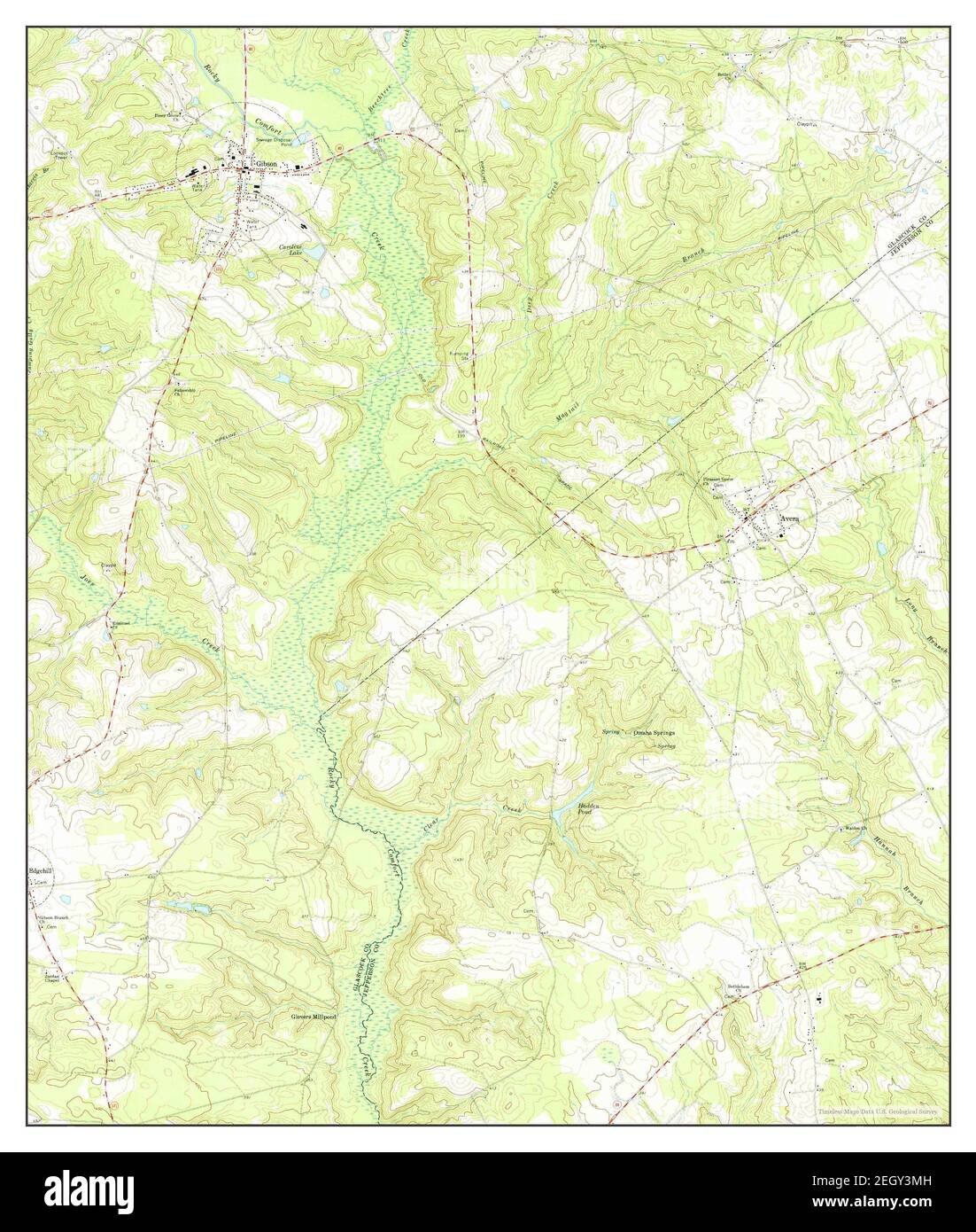 Gibson, Georgia, map 1972, 1:24000, United States of America by ...