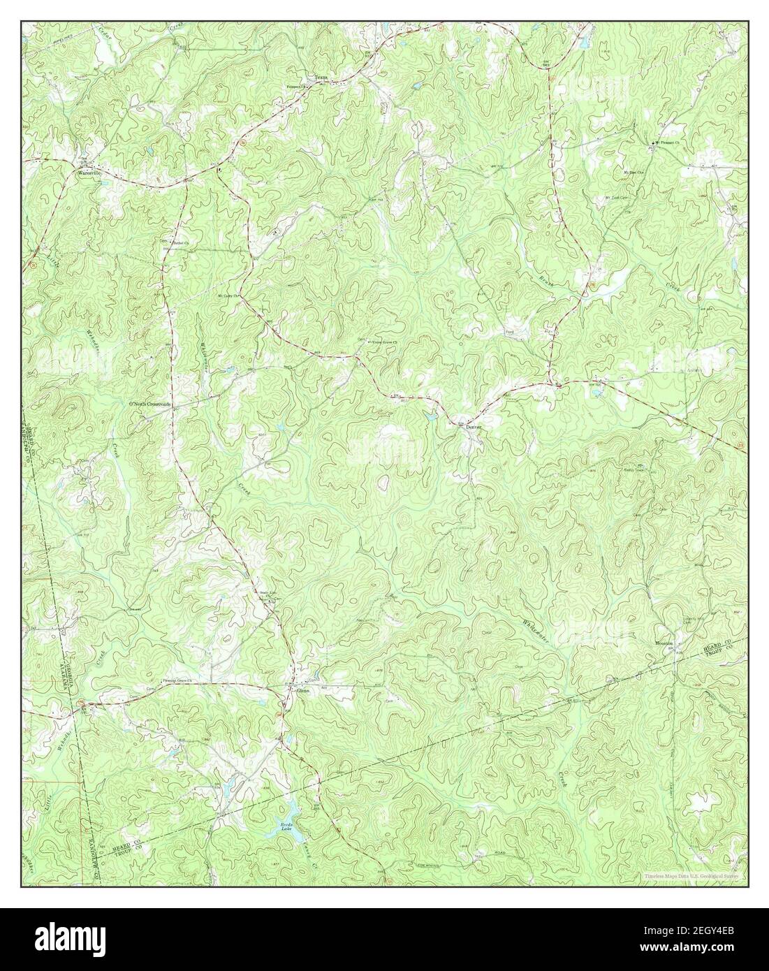 Glenn county map hi-res stock photography and images - Alamy