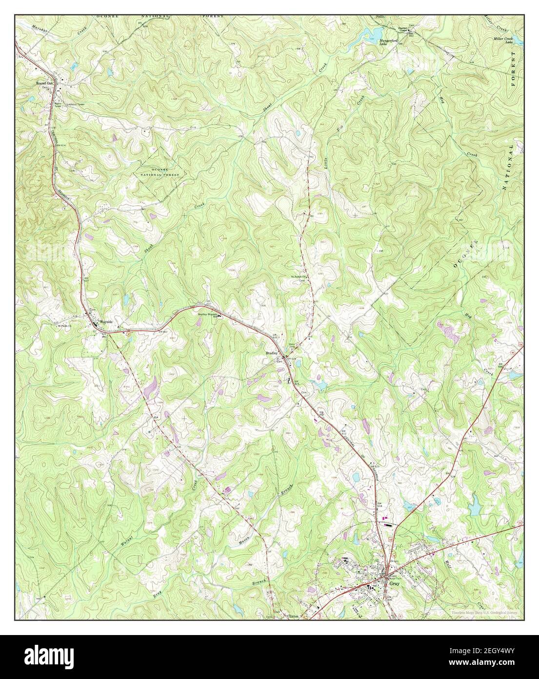 Gray, Georgia, map 1964, 1:24000, United States of America by Timeless ...