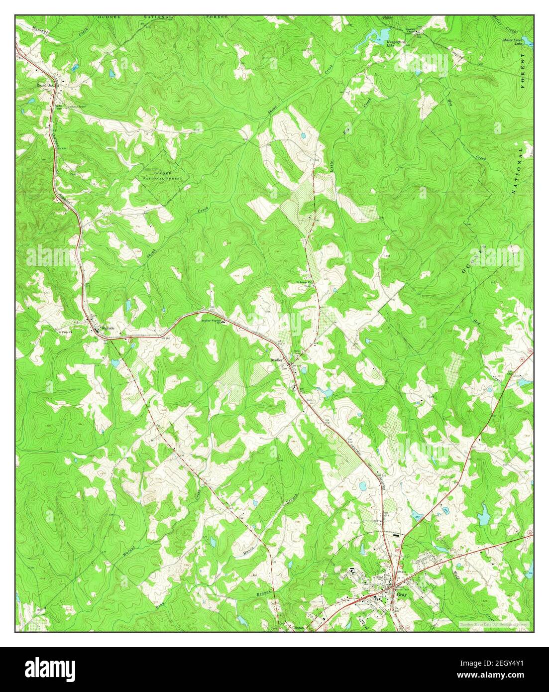 Gray, Georgia, map 1964, 1:24000, United States of America by Timeless ...