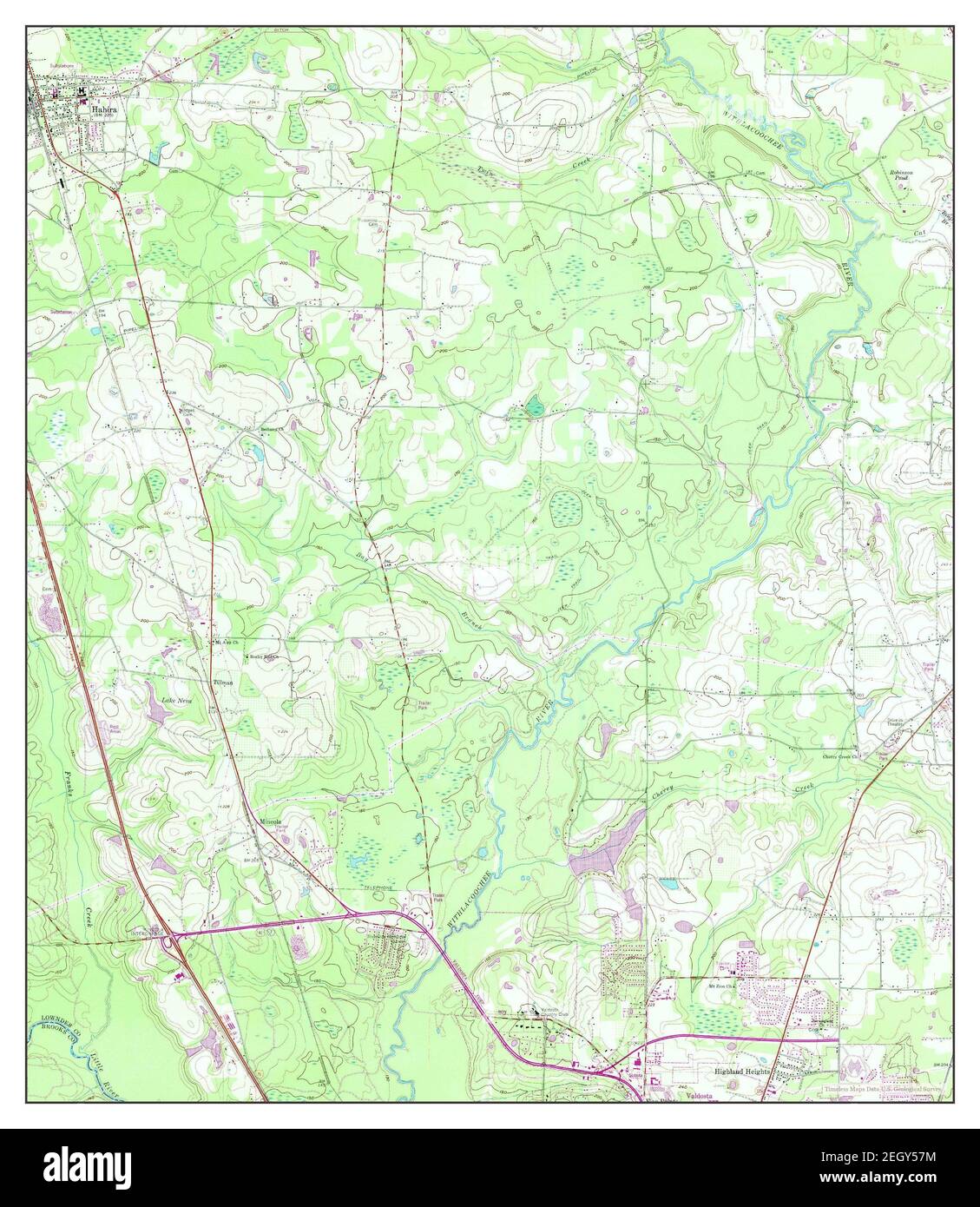 Hahira map hi-res stock photography and images - Alamy