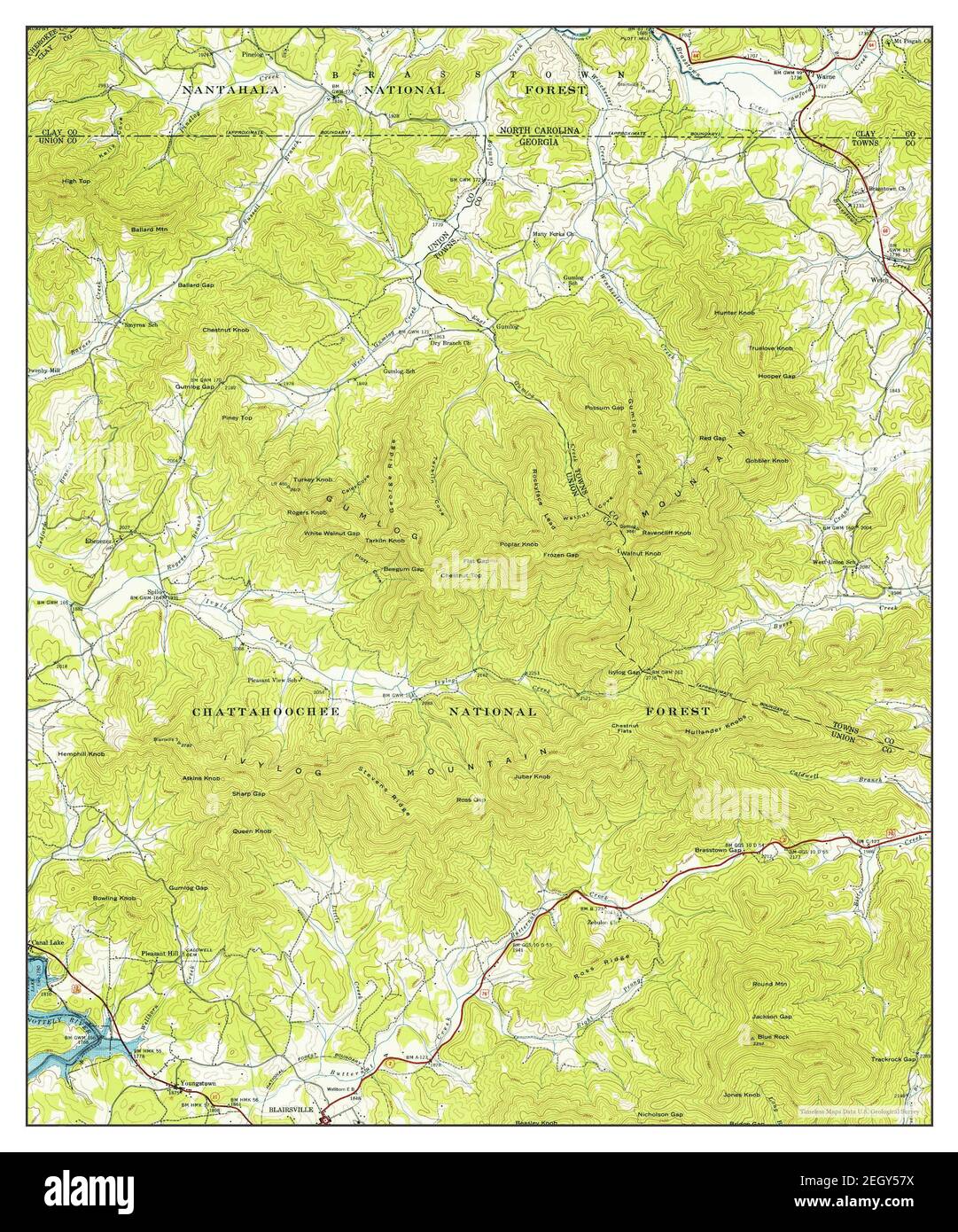 Gumlog, Georgia, map 1941, 1:24000, United States of America by ...