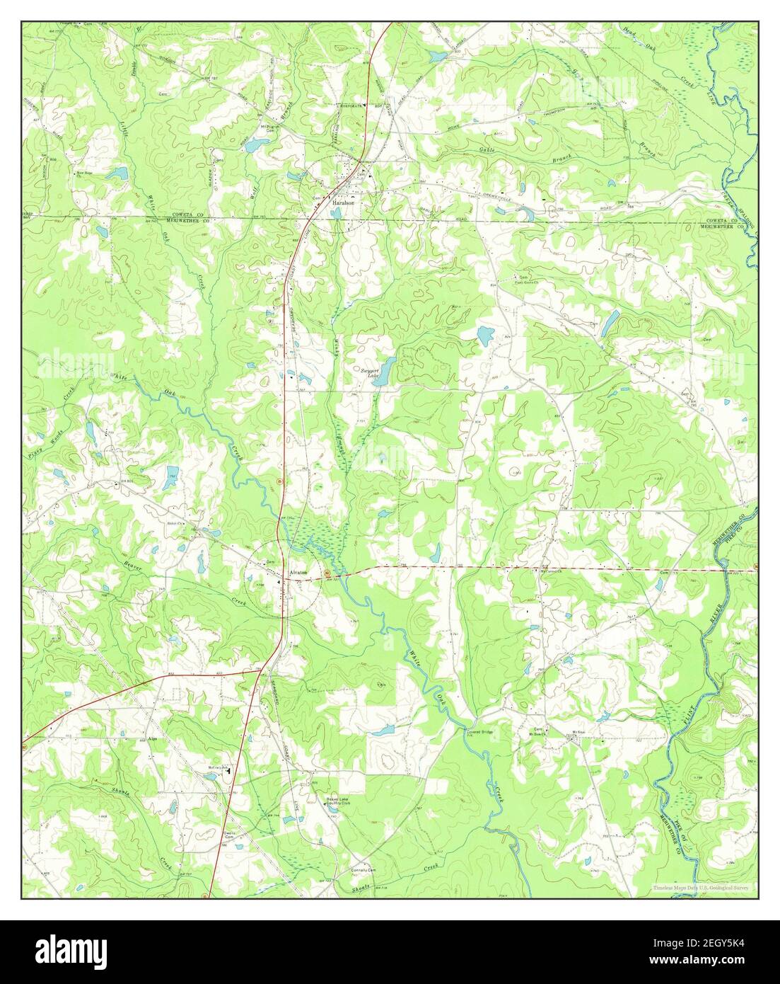 Haralson, Georgia, map 1971, 1:24000, United States of America by ...